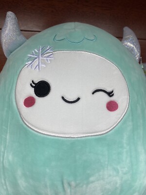 NEW Squishmallow Kellytoy YOLLIE Yeti Plush 11" HtF Squad Target Ltd ...