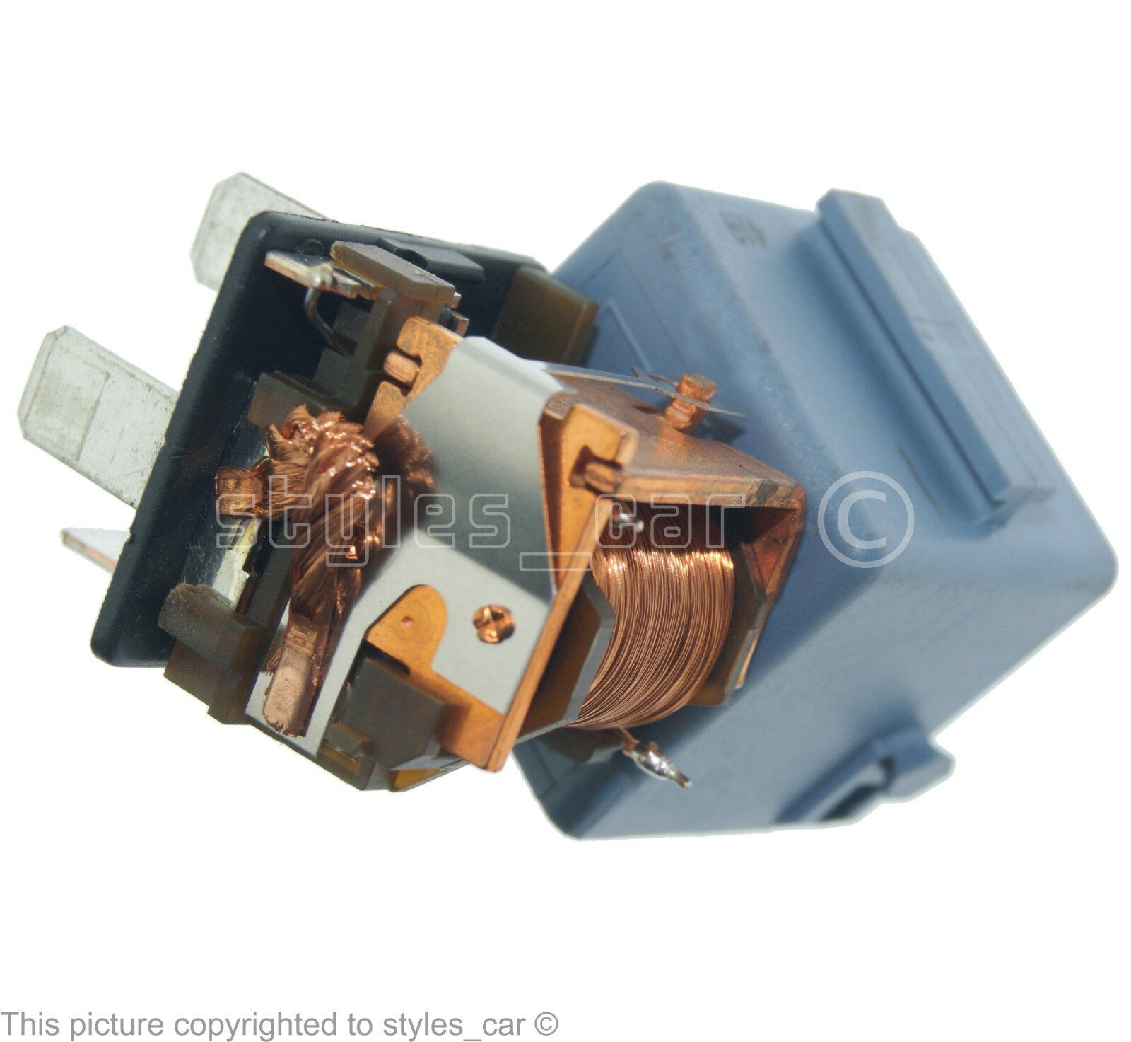 61366977982 Mini TaubenBlau 5 Pin DME Electric Fan Relay Tyco V23134 ...