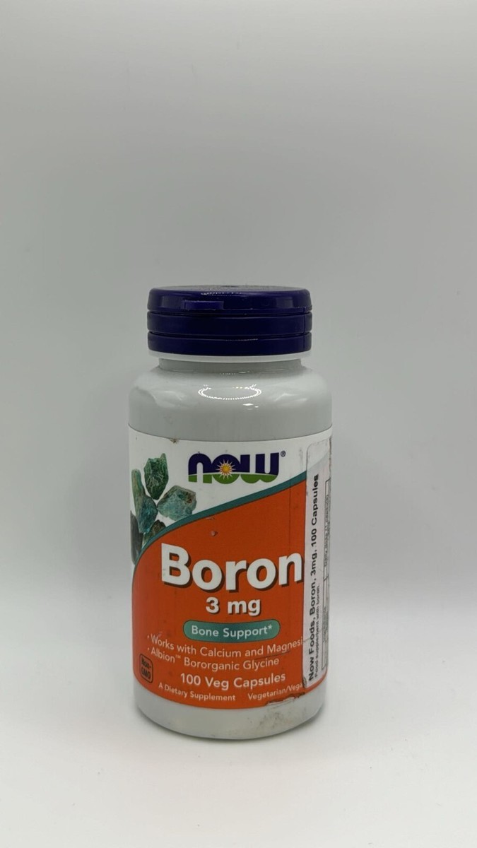 Now Supplements Boron 3 Mg Bororganic Glycine NOW Supplements, Boron 3