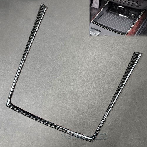 Real Carbon Fiber Center Water Cup Holder Tray Trim Cover Fits 07-13 ...