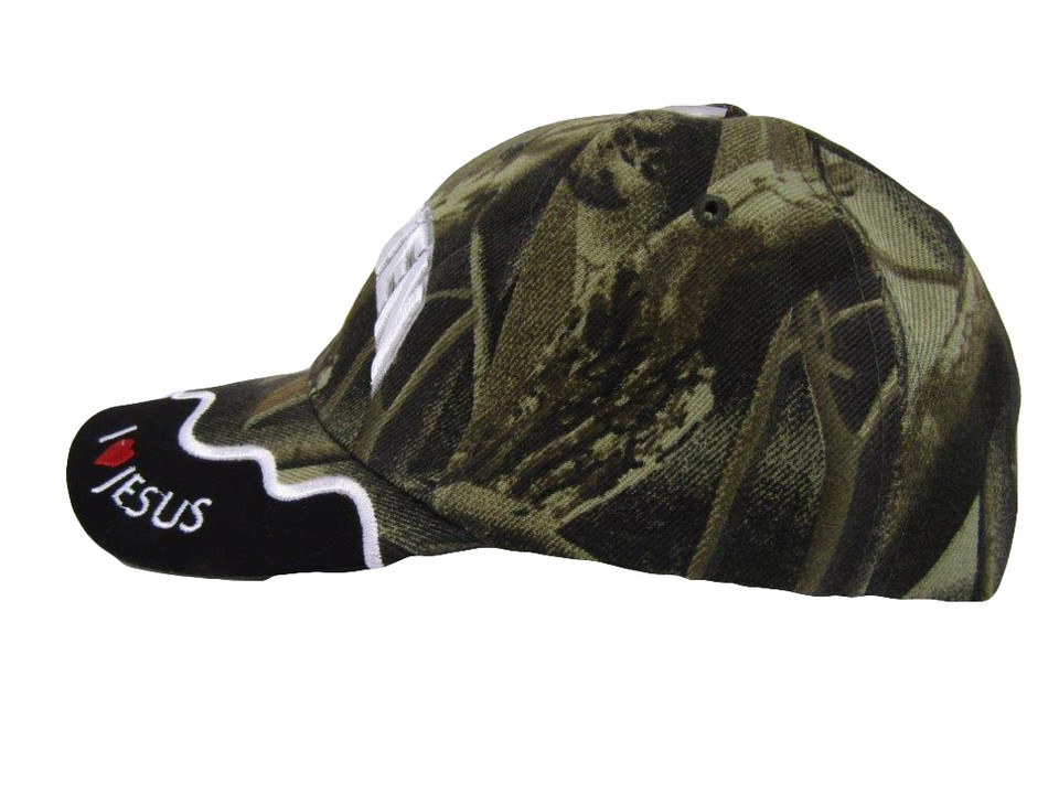 Camouflage Mens Ladies Baseball Cap HAT CAMO Religious “Forgiven” Bible ...