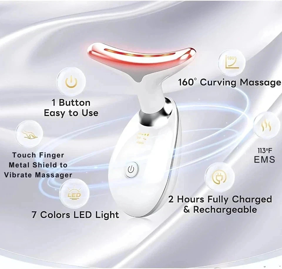 Lux Cove 7 in 1 Led Facial Sculptor, 7 Color & 3 Modes Led Facial face ...