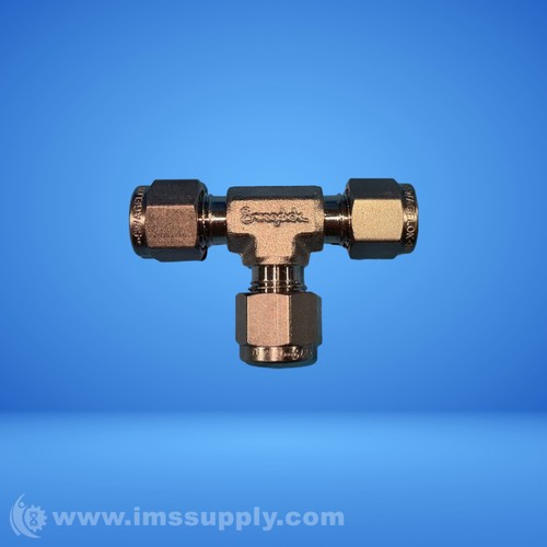 Swagelok Tube Union T-Fitting 2" x 2" x 1" FNIP | eBay