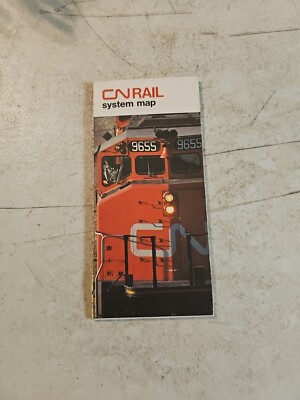 Vintage 1980 CN (Canadian National) Rail System Map | eBay
