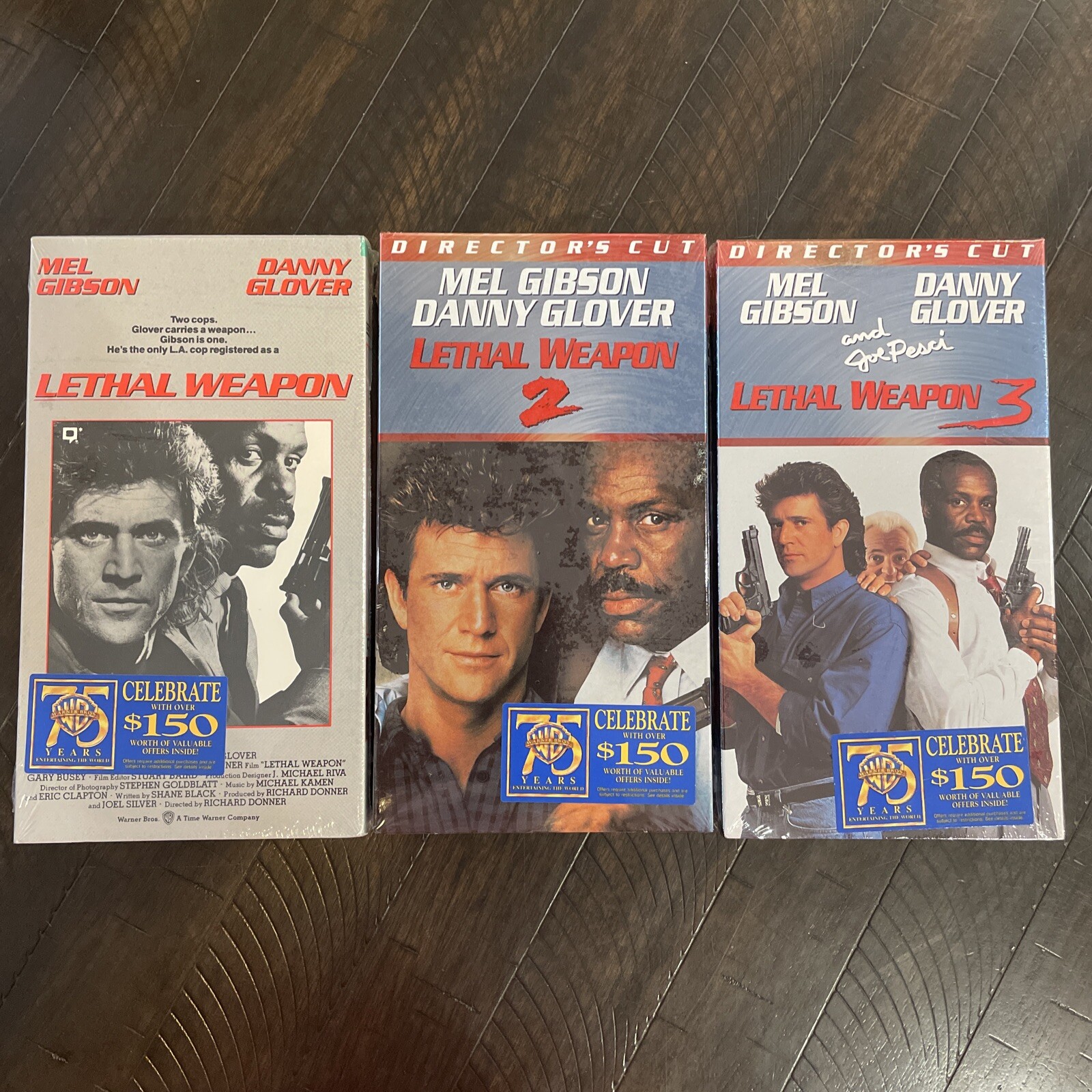 Lot of 3 Lethal Weapon 1 2 3 VHS Tape Factory Sealed BRAND NEW Warner Watermark 85391170938 | eBay