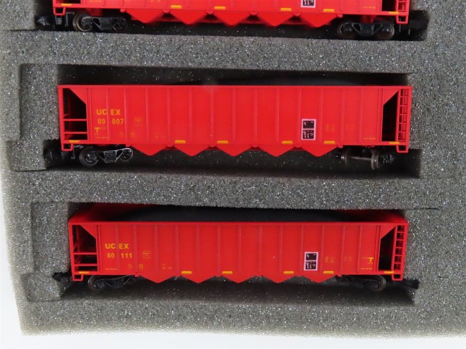 LOT of 16 N Scale Precision Masters UCEX/ATSF Ortner Coal 5-Bay Hoppers ...