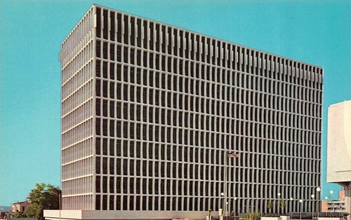 AUSTIN, TX Texas NEW FEDERAL BUILDING~JJ Pickle c1960's Chrome Postcard ...