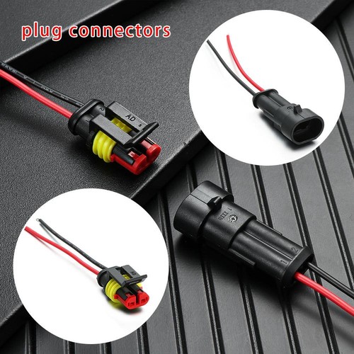 Car 12V 2Pin Automotive Connectors Electrical Wire Male and Female Plug ...