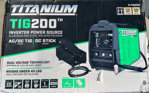 TITANIUM TIG 200 Professional AC/DC TIG Welder with 120/240V - Brand ...