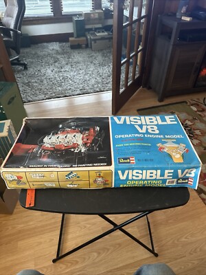 Revell Visible V8 Model Motor Engine Kit Motorized 1/4 H-902 Vtg 1977 ...