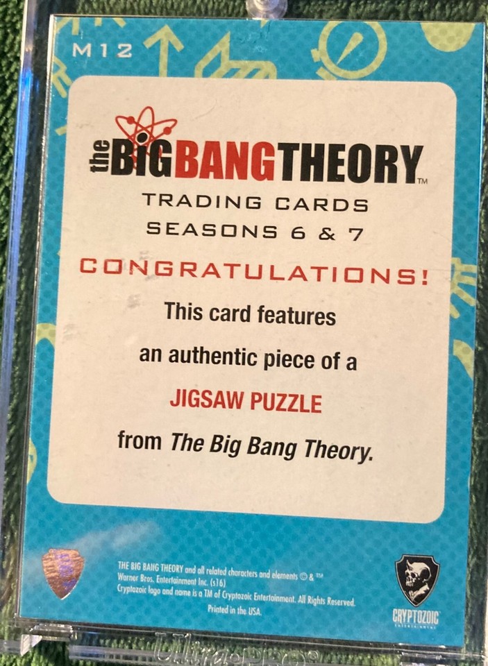 the big bang theory season 6&7 M12 Jigsaw puzzle piece | eBay