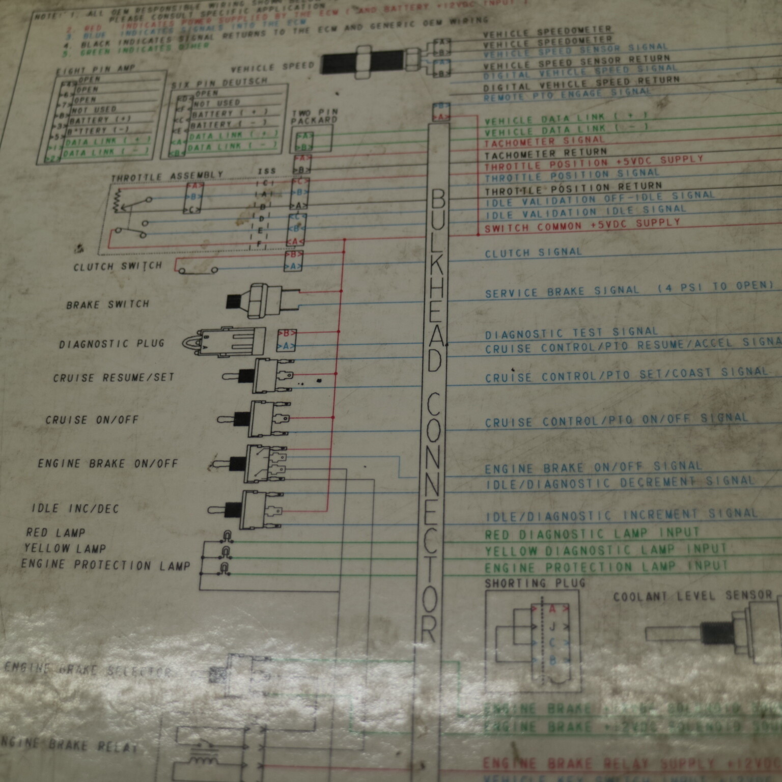 CUMMINS CELECT ECM ELECTRONIC CONTROL MODULE Electrical Schematic ...