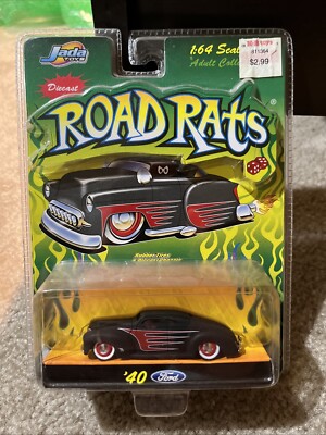 Road Rats '40 Ford Black Diecast Car 1:64 Scale Jade Toys Adult ...