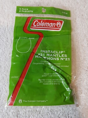 NOS Coleman #21 Mantles Insta Clip Tab 2 Pack New Old Stock Camping ...