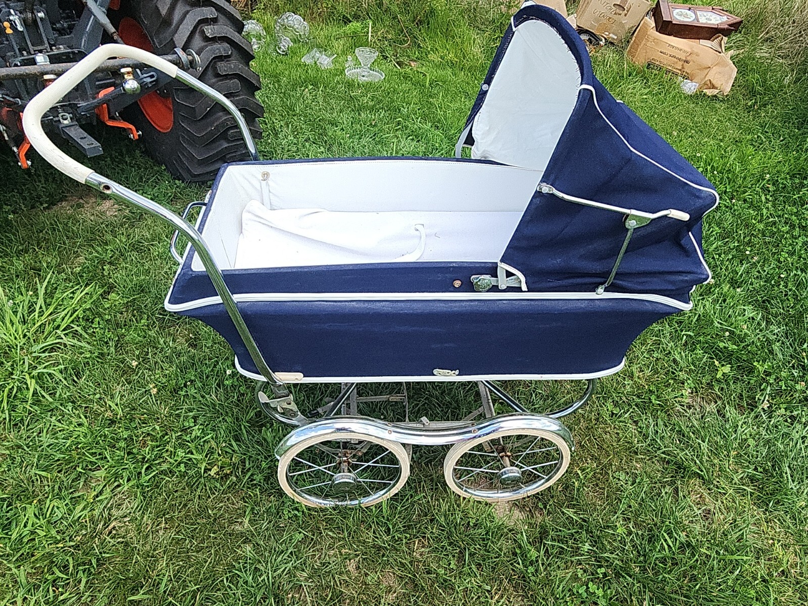 NICE VINTAGE REX STROLL-O-CHAIR PRAM BABY NANNY BUGGY STROLLER CARRIAGE ...