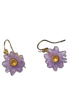 MICHAEL VINCENT MICHAUD Margarita WIRE HANGING Earrings LAVENDER 1251 ...