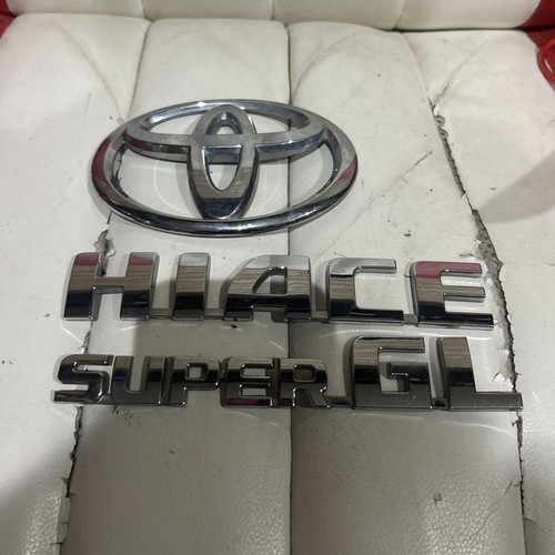 Toyota Hiace Super GL Emblem Badge Chrome Used Authentic W130 | eBay
