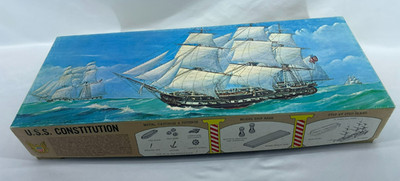 Vintage Sterling Models U.S.S. Constitution 24.5in Wood Ship Model Kit ...