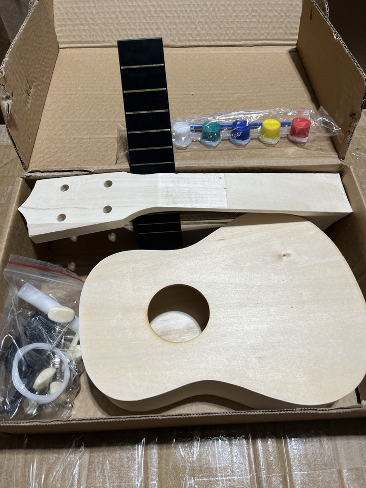 Open Box Ukulele DIY Project Kit With All Parts | eBay