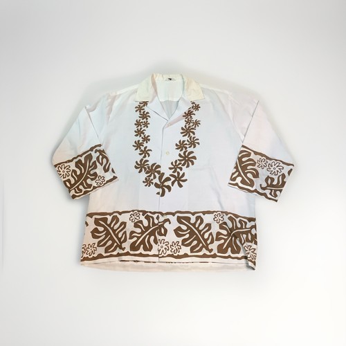 Vintage Hawaiian Shir Mens L 1950s Long Sleeve Marie Ah You Couture ...