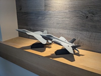 F22 Raptor and F35 Fighter Jet 3D Model with Stands!!! | eBay UK