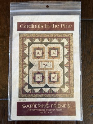 Gathering Friends Cardinals in the Pine Quilt Pattern Plus Bonus Pillow ...