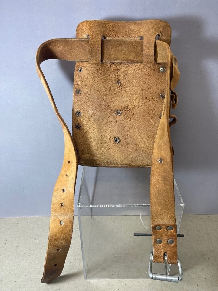 Vintage Klein Tools #5164 Leather 6 Pockets Electrician Pouch w/ Belt ...