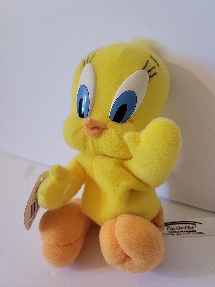 Looney Tunes Tweety Bird Plush 8 Inch Lying Play by Play Stuffed Animal ...