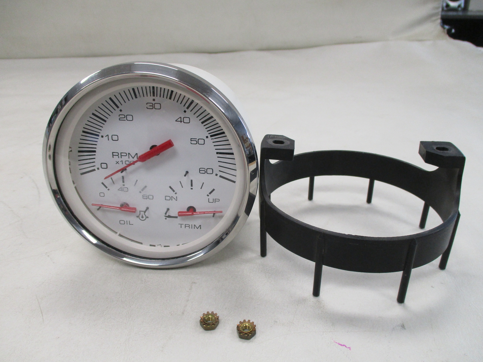 FARIA OVERSIZED MULTI FUNCTION TACHOMETER RPM / OIL / TRIM GAUGE ...