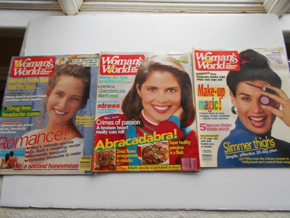 WOMAN'S WORLD Magazine LOT 15---SEPT 17,1985--AUG 22,1995--(#3) | eBay
