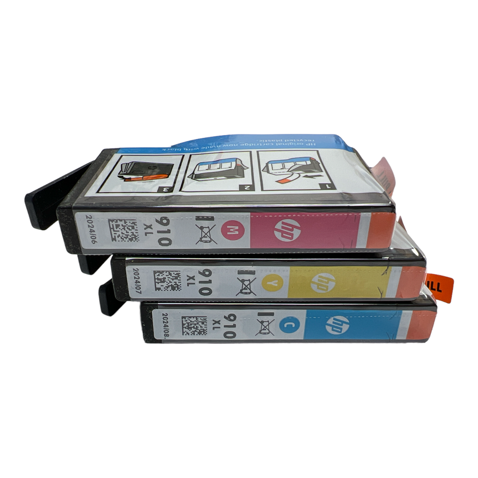 3 PACK HP GENUINE 910XL CMY COLOR INK OFFICEJET 6950 6958 6962 | eBay