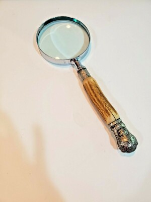 Decorative Magnifying Glass with Silver Trim | eBay