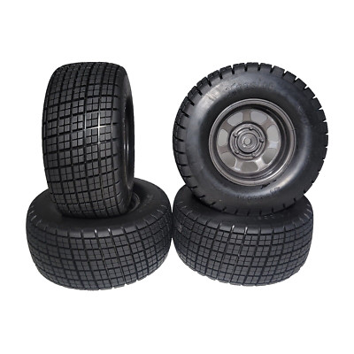 Fits Traxxas Slash Modified Hoosier Tires & 12mm Wheels Front & Rear ...