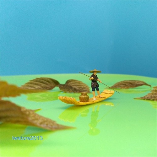1/64 Scene Props Man On Raft Male Miniatures Figures Model For Cars ...