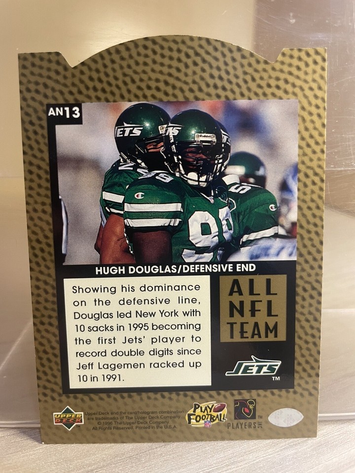 1996 UPPER DECK FOOTBALL No.AN13 HUGH DOUGLAS ALL NFL TEAM | eBay