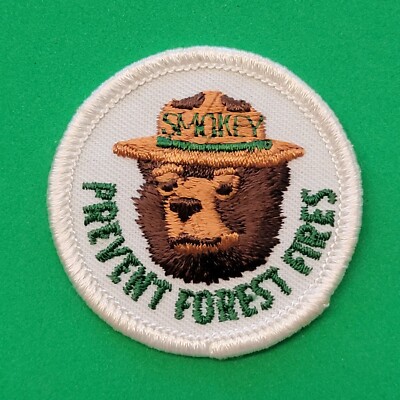 Official Smokey Bear Souvenir Patch Prevent Forest Fires US Forest ...