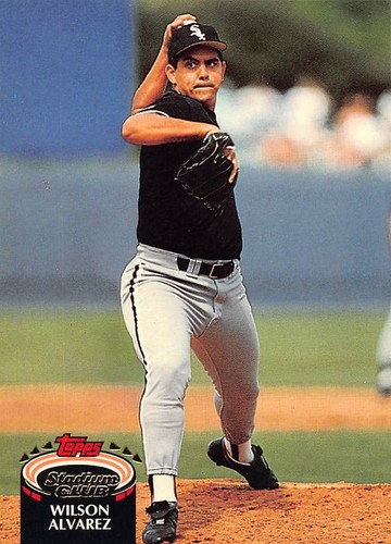 Wilson Alvarez 1992 Stadium Club 761a Chicago White Sox BASEBALL Card ...