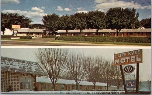 c1960s MANKATO, Minnesota Postcard "CLIFF KEYS MOTEL" / Winter & Summer ...