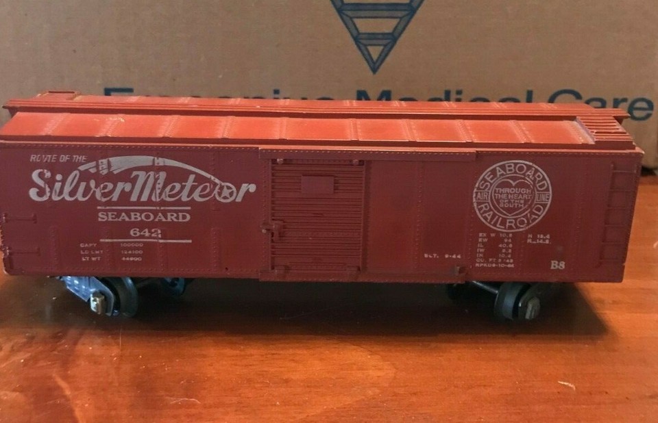 American Flyer Model 642 "Silver Meteor" Seabord Boxcar | eBay