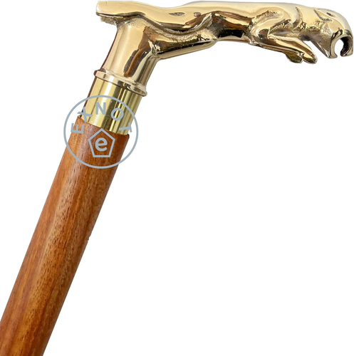 King Style Walking Canes Solid Jaguar Brass Head Fancy Cane for Women ...