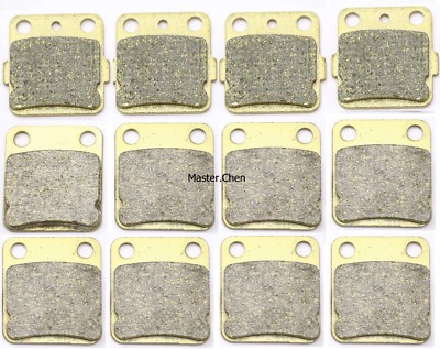 12 Front Rear Brake Pads For Yamaha YFS 200 Blaster YFM 350 Warrior ...