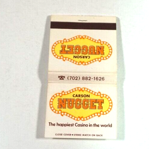 Matchbook Carson Nugget The Happiest Casino in the World Carson City NV ...