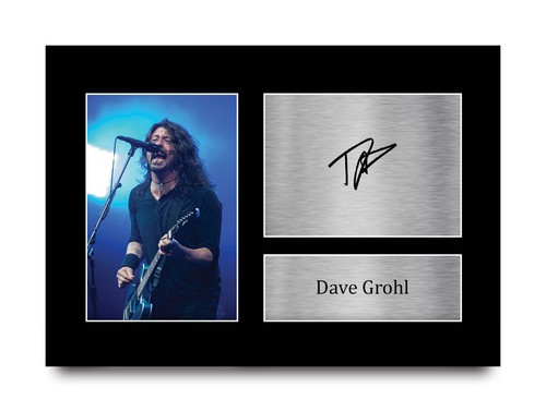 Dave Grohl Signed Pre Printed Autograph A4 Photo Gift For a Foo ...