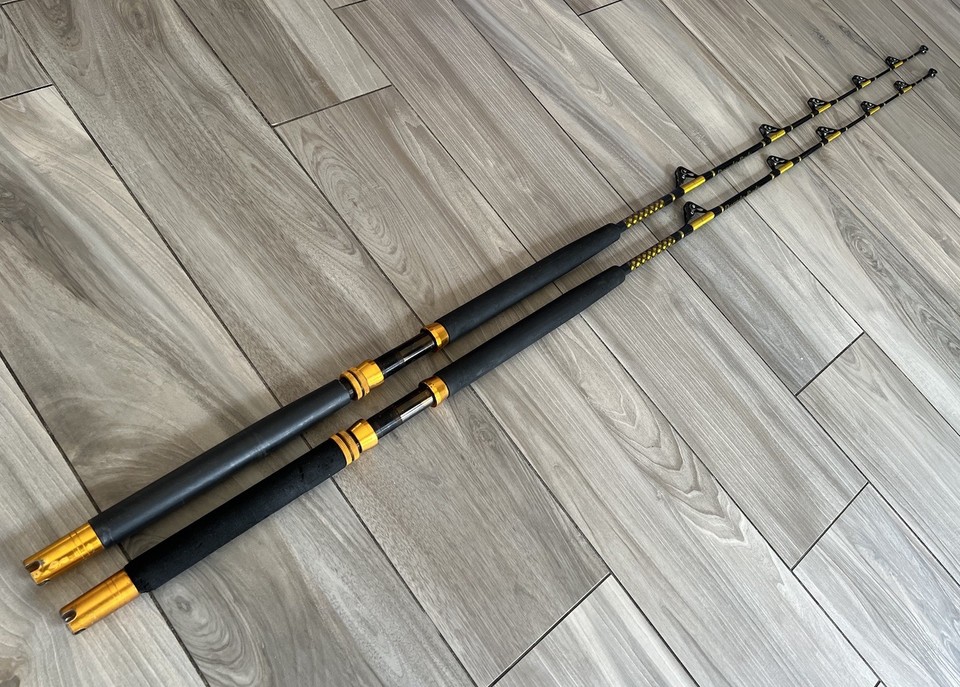 Lot of 2 Dorado Rods Big Game Conventional Stand Up Fishing Rods 20-30 ...