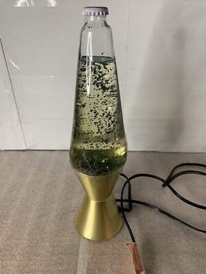 Vintage Lava Lamp Replacement Bottle Clear Liquid with Rainbow Glitter ...