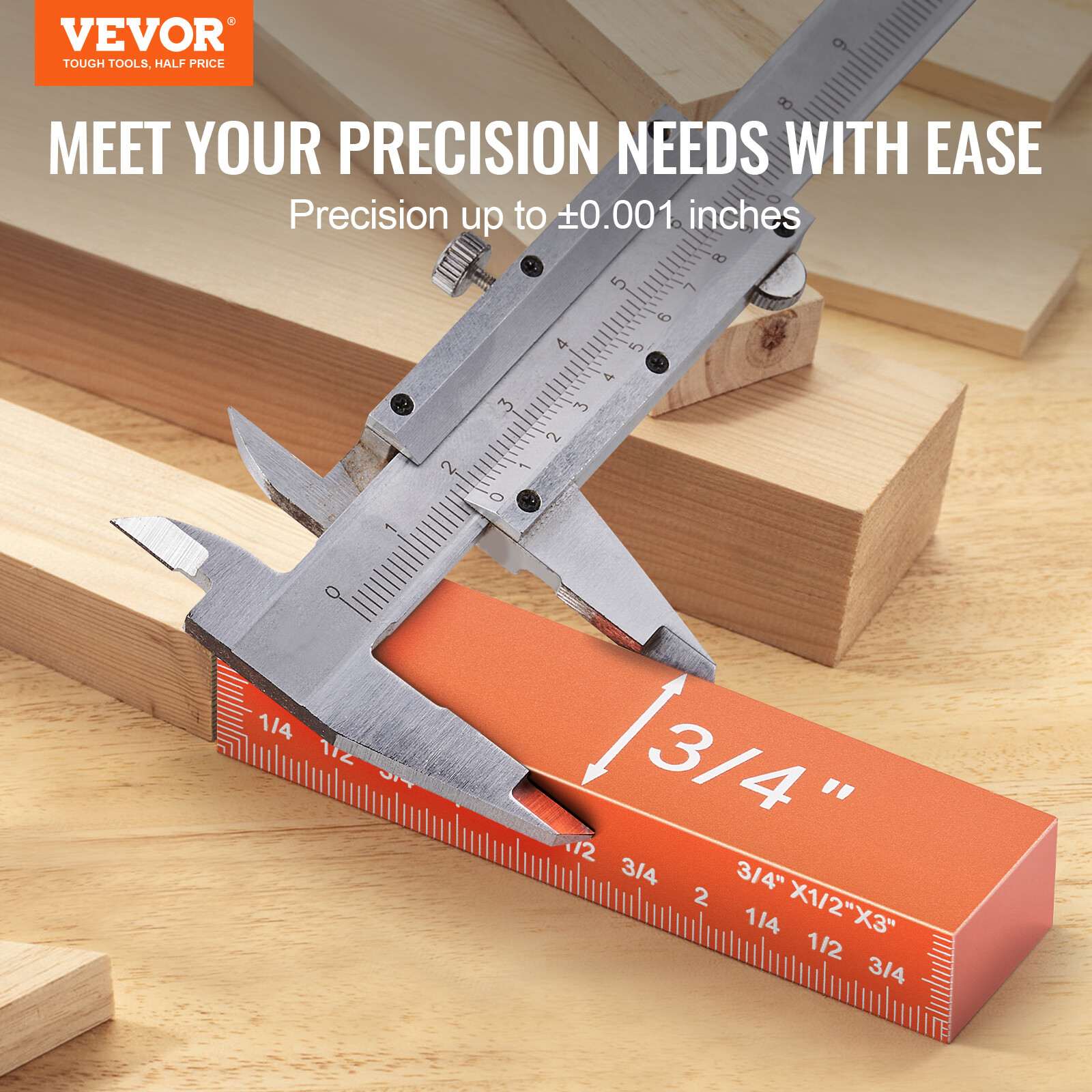 VEVOR Setup Blocks Woodworking Height Gauge Set 16PCS Precision Set up ...