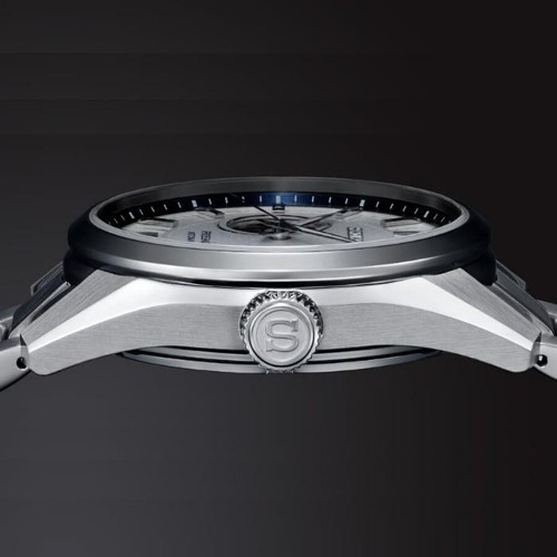 SEIKO Presage Sharp Edged SPB309J1 Open Heart White Dial Automatic Men ...