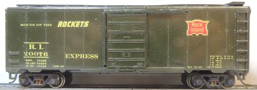 ATHEARN KAR-LINE ROCK ISLAND 40' SD BOX CAR RTR CV TRUCKS KD's CAR ...