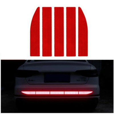Red Car Reflective Rear Bumper Truck Warning Strip Tape Safety Sticker ...