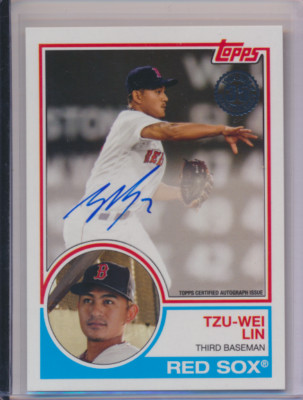 TZU-WEI LIN 2018 TOPPS RETRO '83 AUTOGRAPH AUTO! BOSTON RED SOX! | eBay